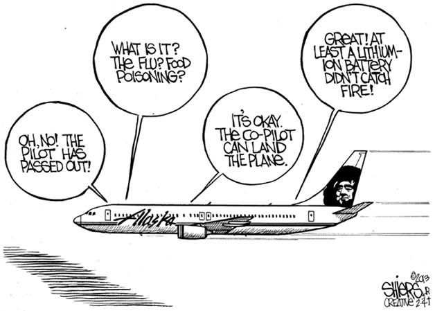 Looking on the bright side of flight | Editorial Cartoon by William ...