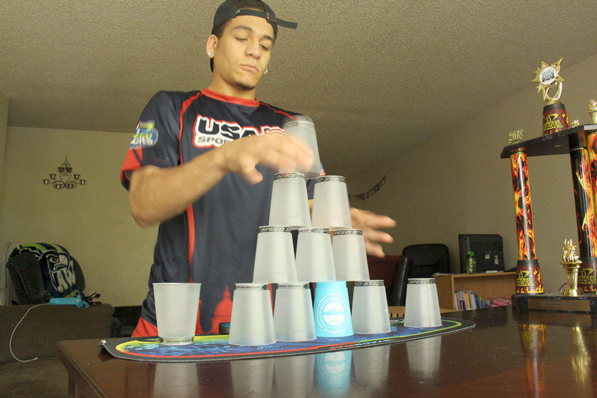 The king of cup stacking: Federal Way man is one of the fastest around ...