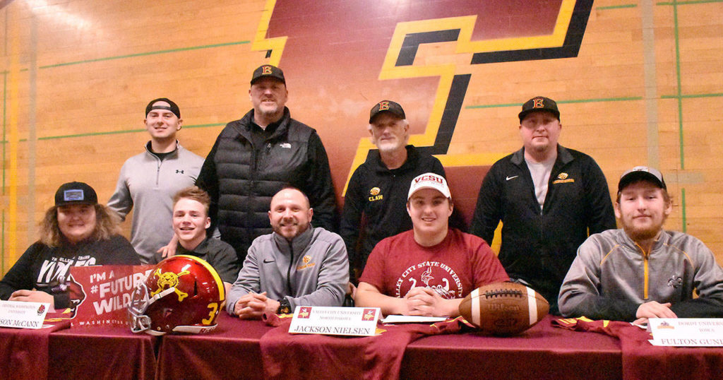 Football futures signed during ceremony at Enumclaw High | Courier-Herald