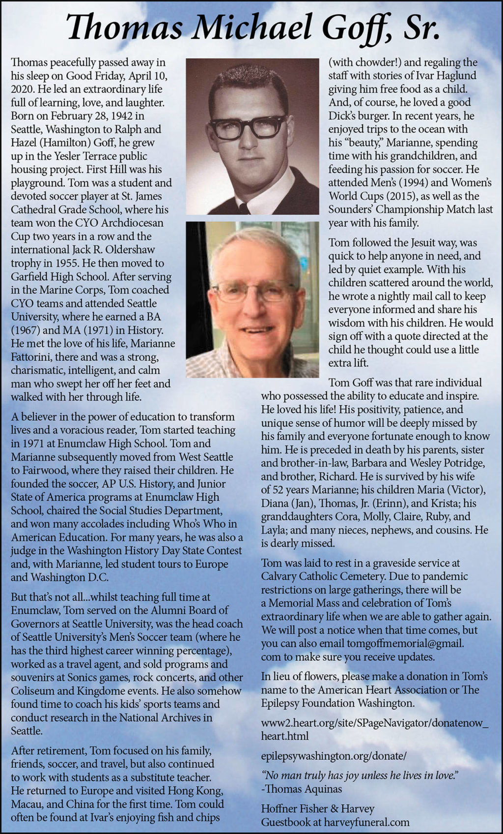 Thomas Goff, Sr. | Courier-Herald