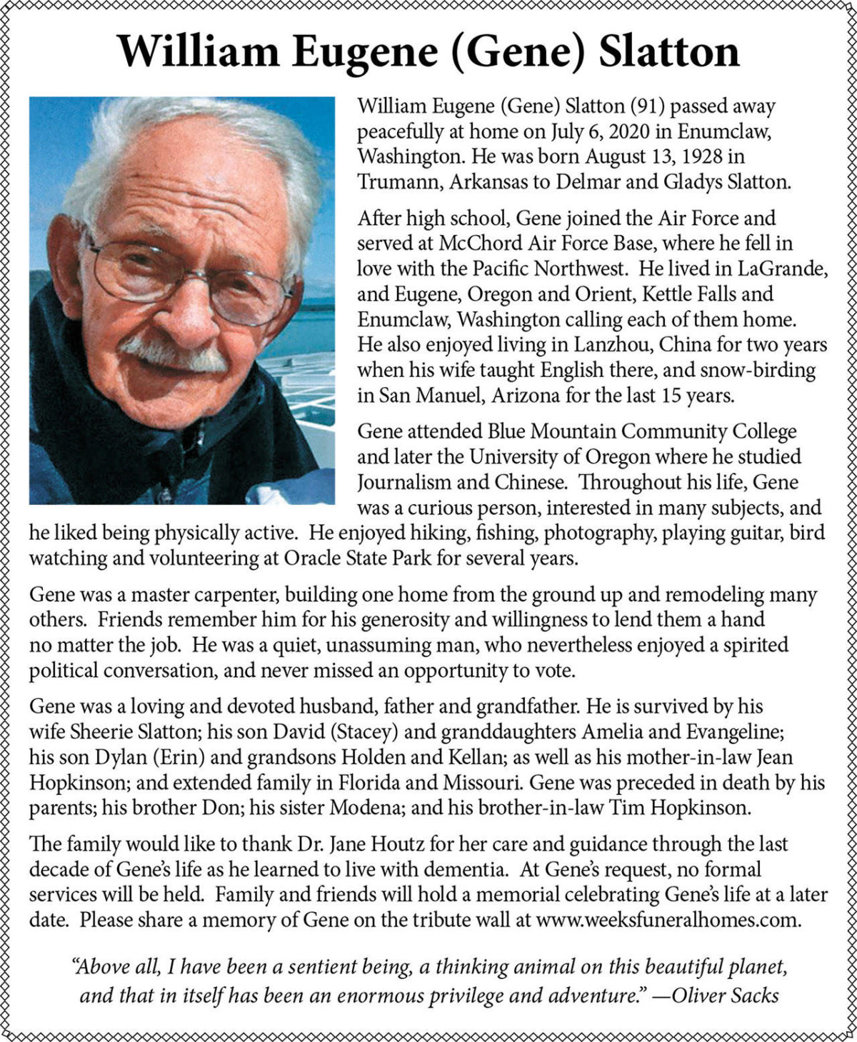 William Slatton | Courier-Herald