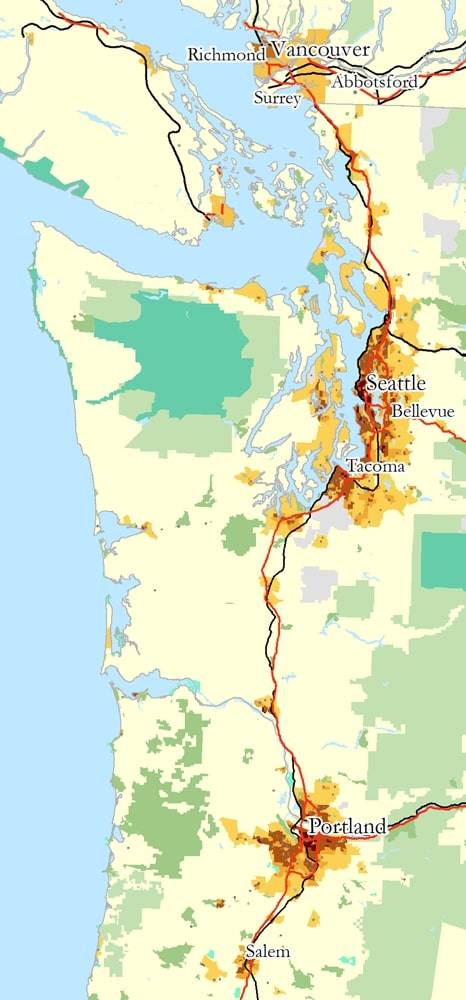 High speed rail and hub cities explored in Cascadia Corridor study | Courier-Herald