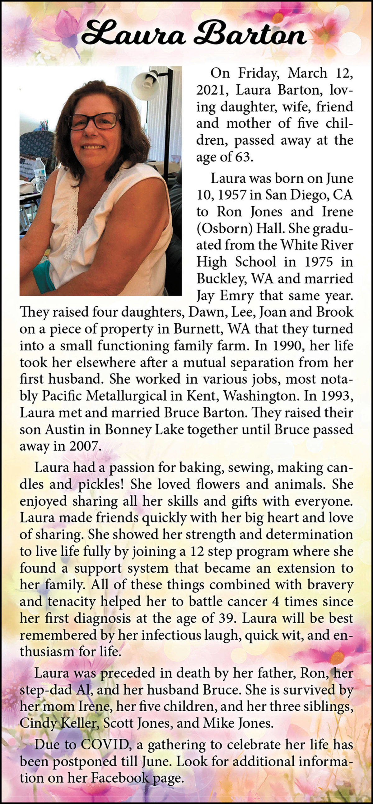 Laura Barton | Courier-Herald