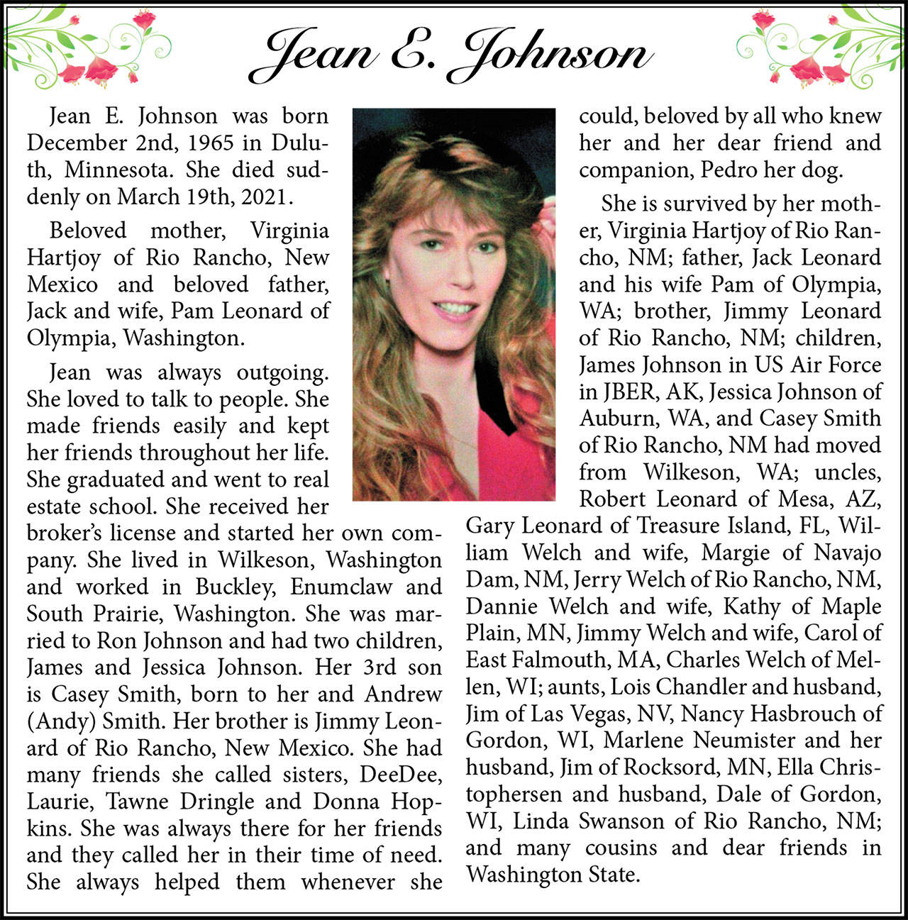 Jean Johnson | Courier-Herald