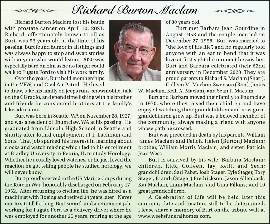 Richard Maclam | Courier-Herald