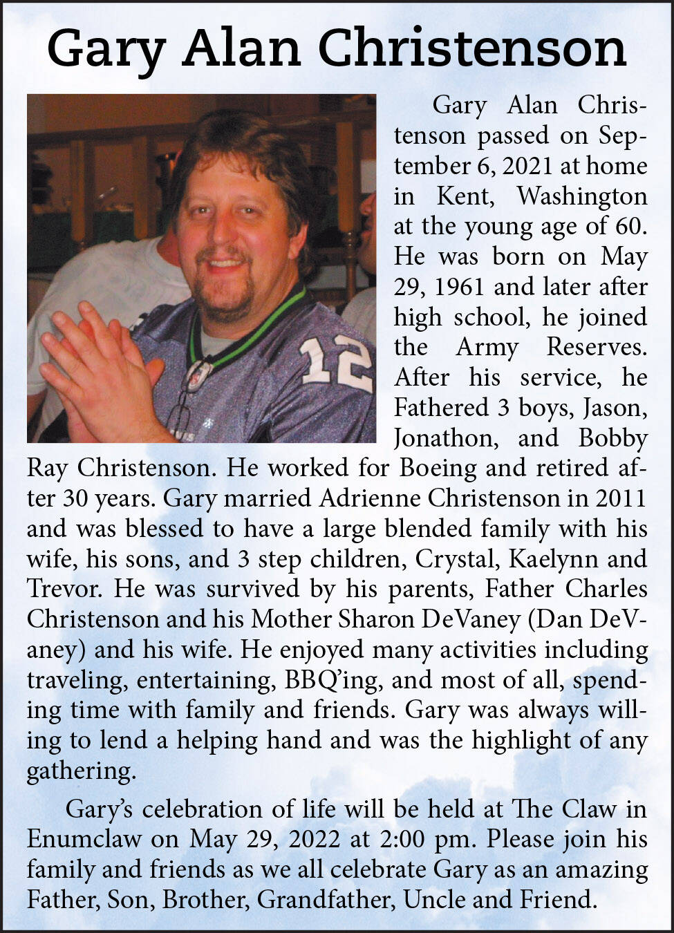 Gary Alan Christenson | Courier-Herald