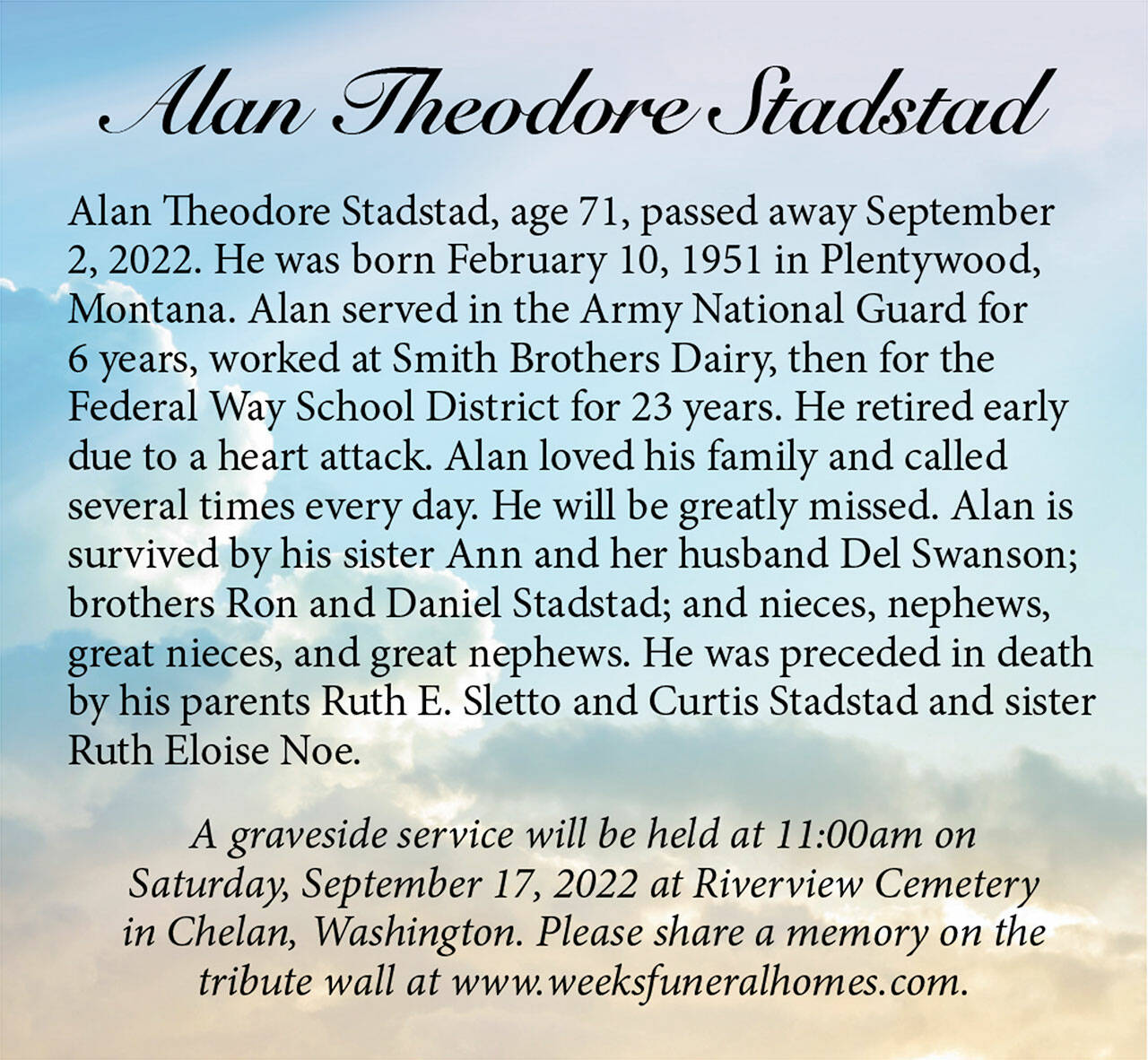 Alan Stadstad | Courier-Herald