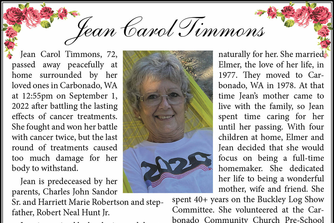 Jean Timmons | Courier-Herald