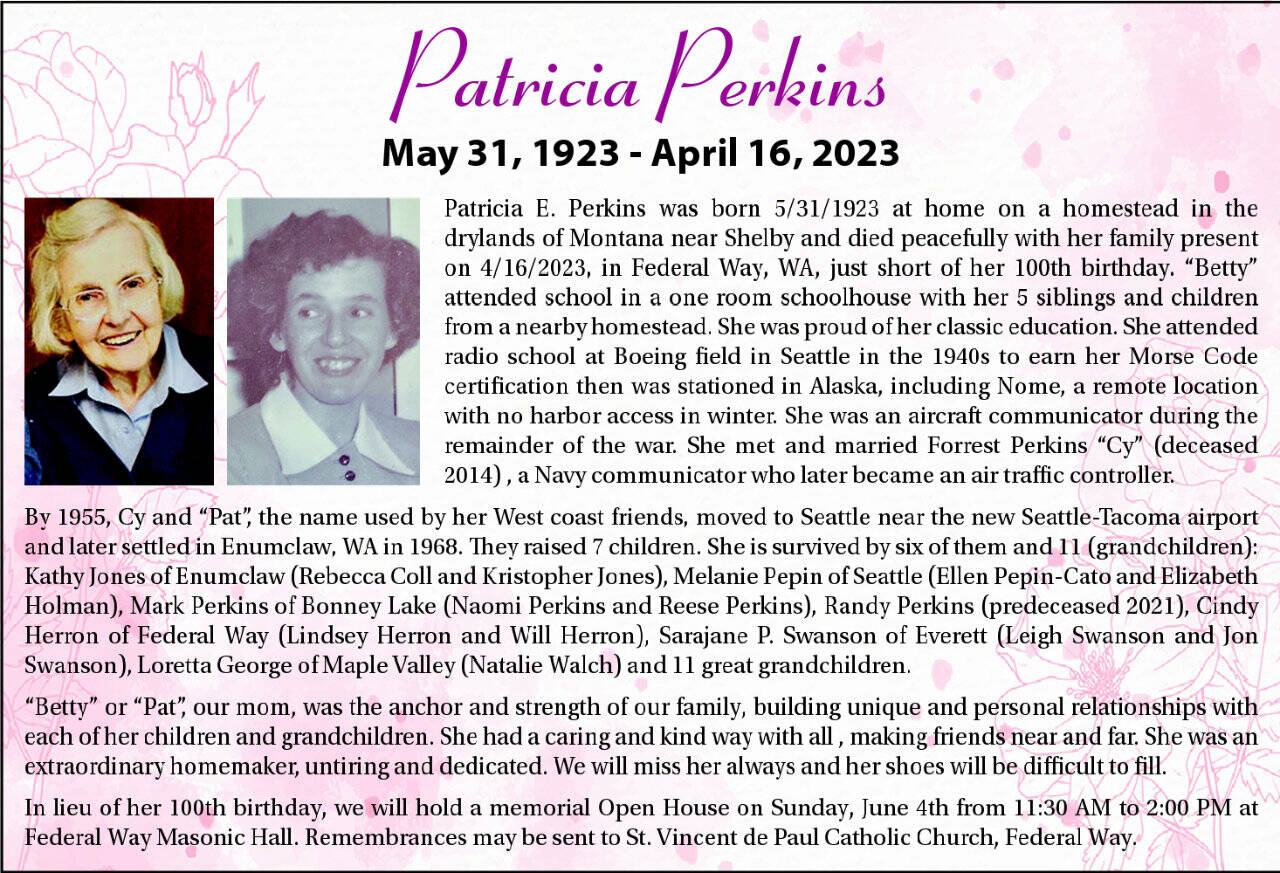 Patricia Perkins | Courier-Herald