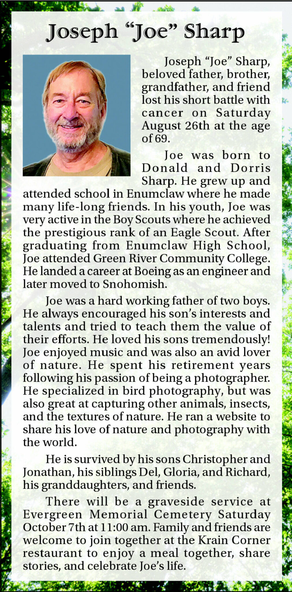 Joseph Sharp | Courier-Herald