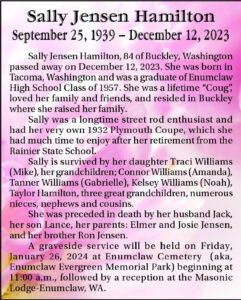 Sally Hamilton | Courier-Herald