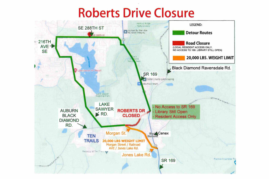 Roberts Drive to close for six months this May | Courier-Herald