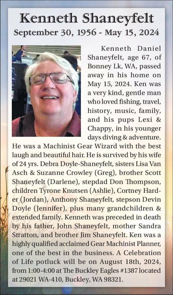 Kenneth Shaneyfelt | Courier-Herald