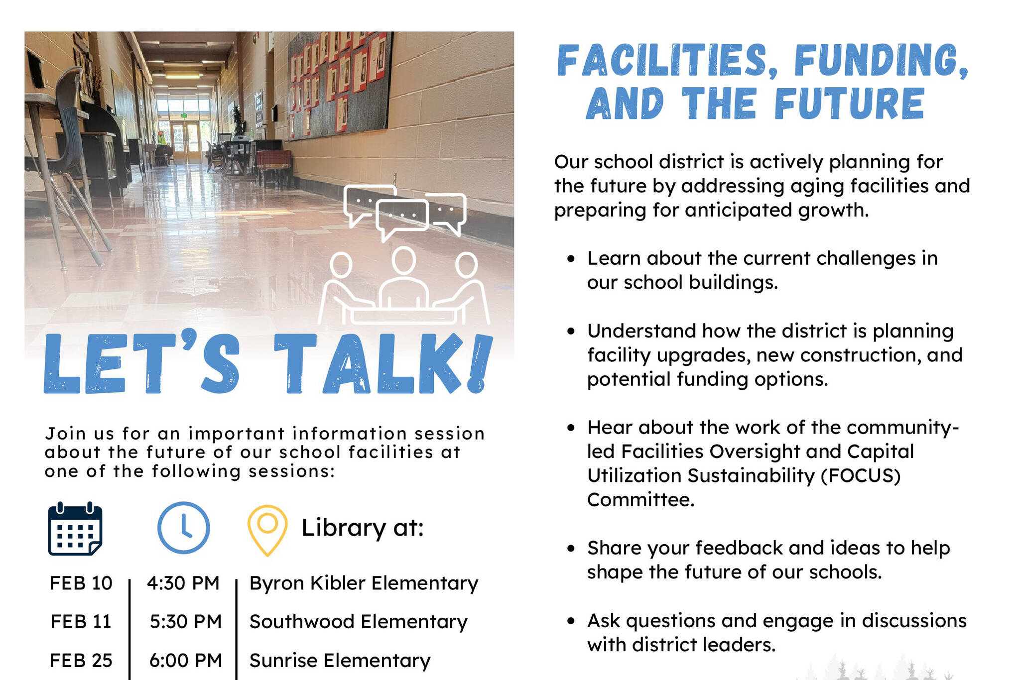 ESD hosting public meetings on school facilities | Courier-Herald