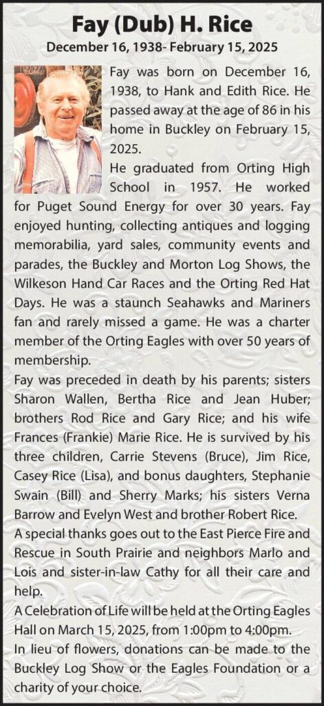 Fay Rice | Courier-Herald