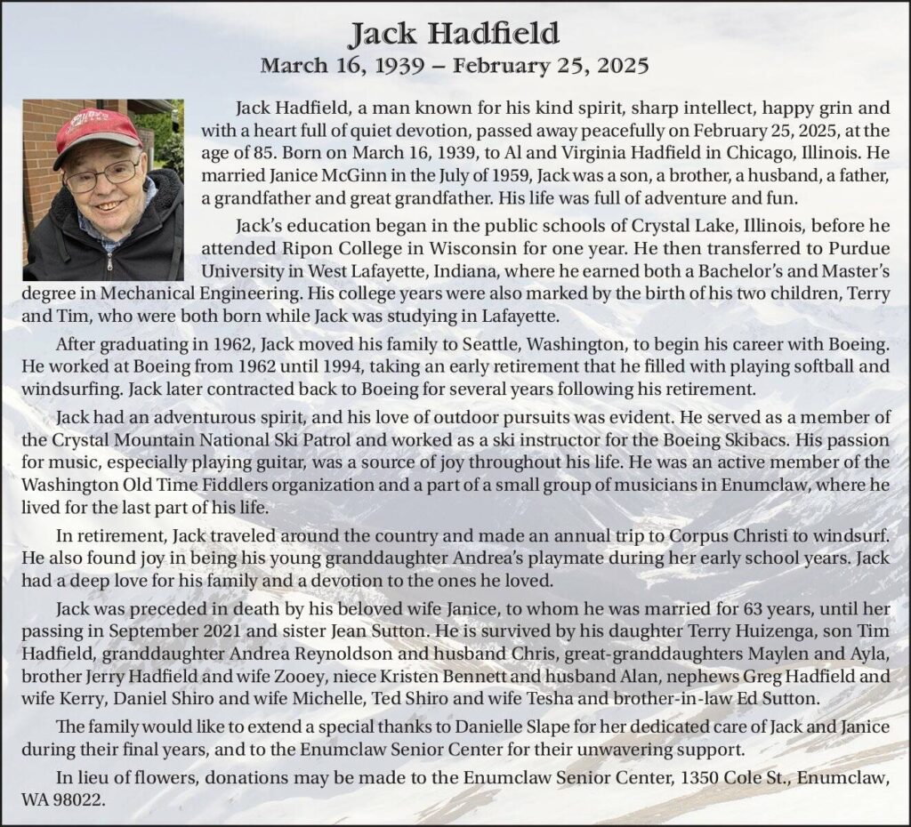 Jack Hadfield | Courier-Herald