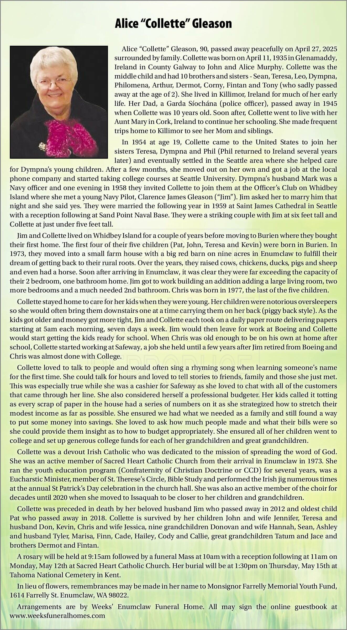 Alice Gleason | Courier-Herald