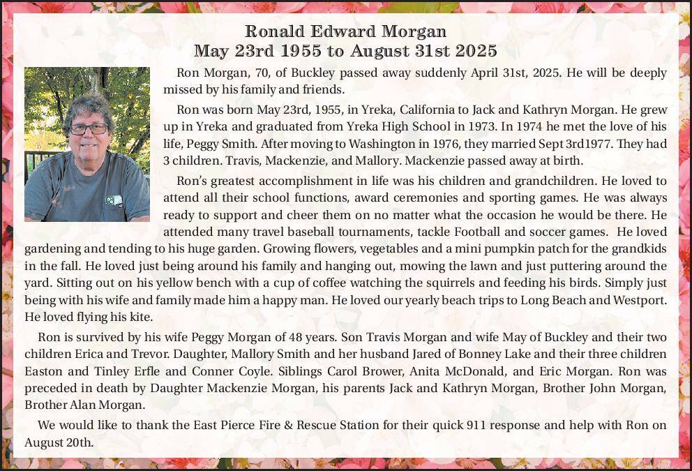 Ronald Morgan | Courier-Herald