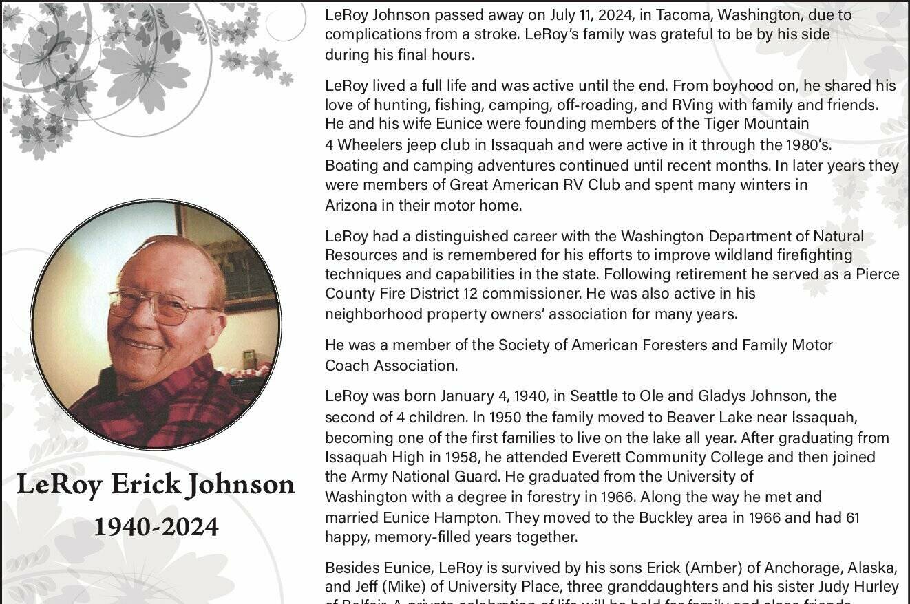 LeRoy Johnson | Courier-Herald