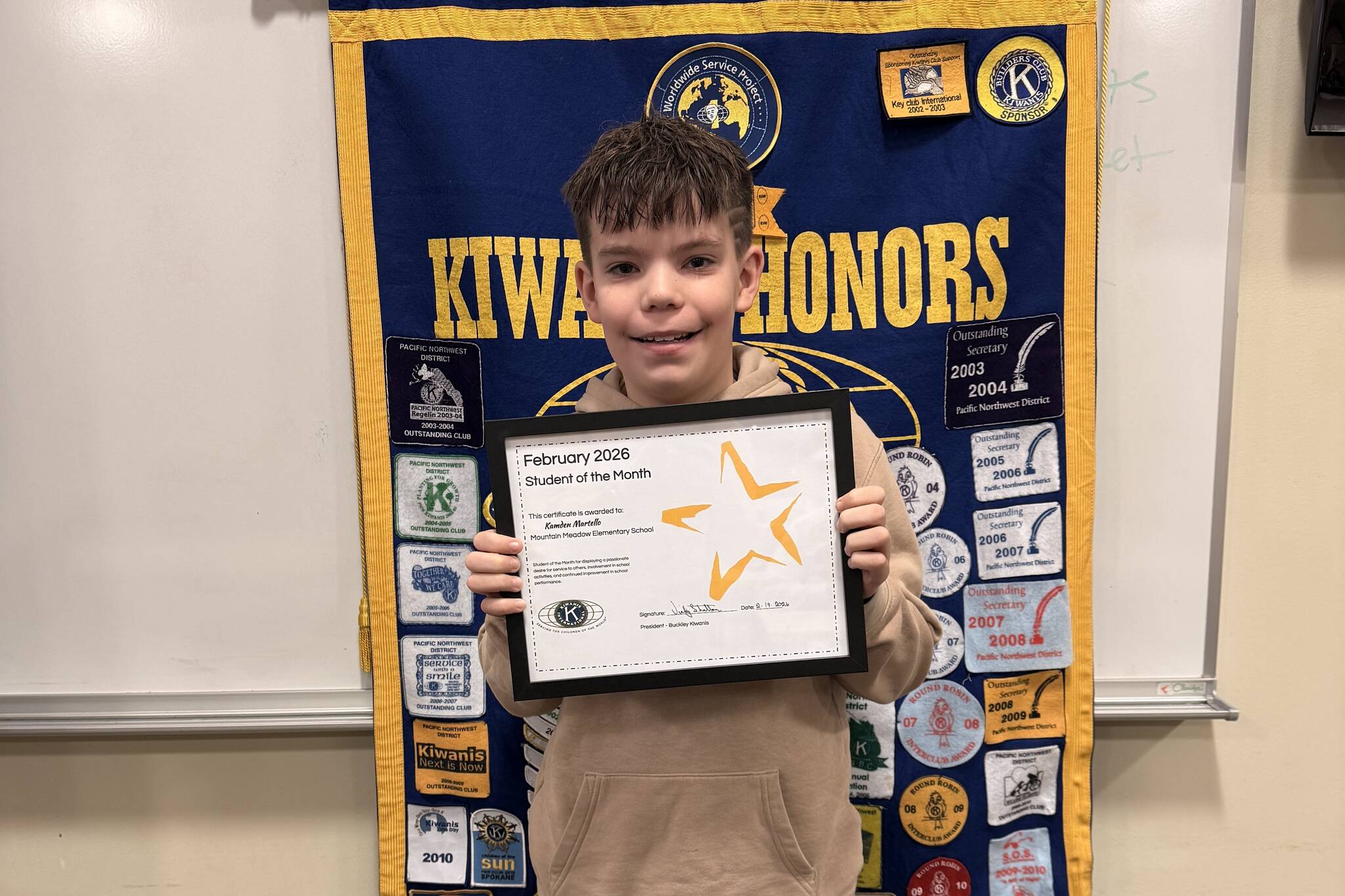 Buckley Kiwanis honors Students of the Month | Courier-Herald